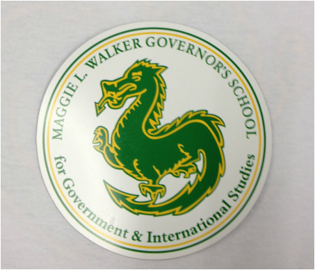 Magnets Round Logo 2 Sizes | Dragon's Lair Maggie L.Walker Governor’s ...